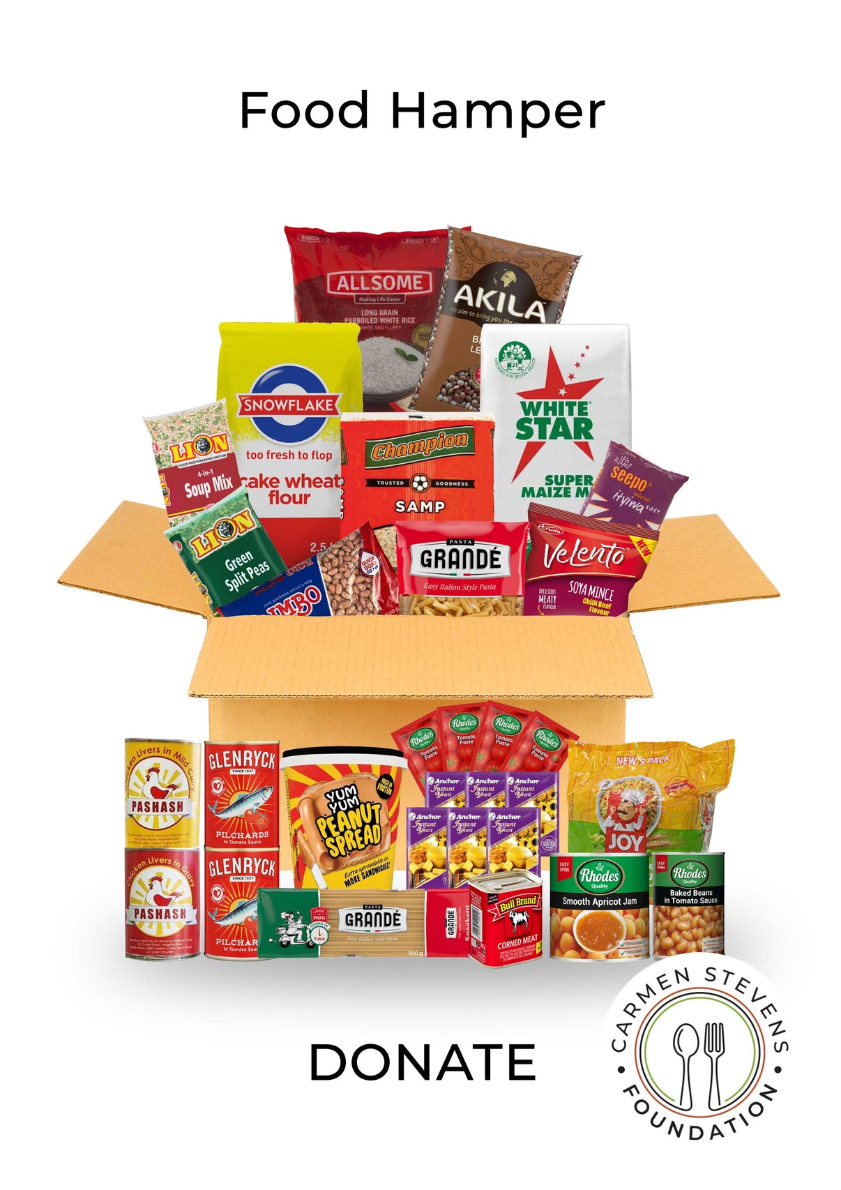 Food Hamper Box - Donation – Carmen Stevens Wines